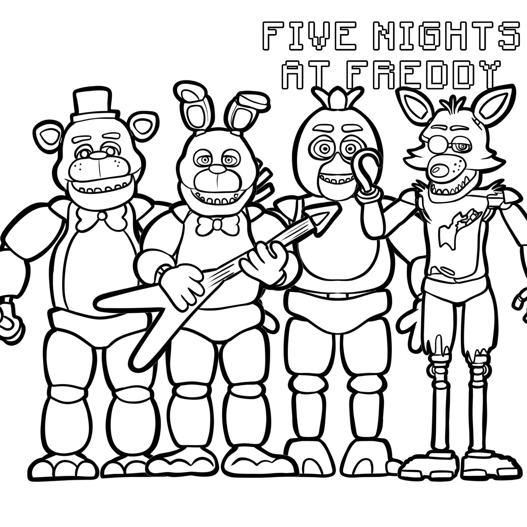 Five Nights At Freddys Bilder Zum Ausmalen